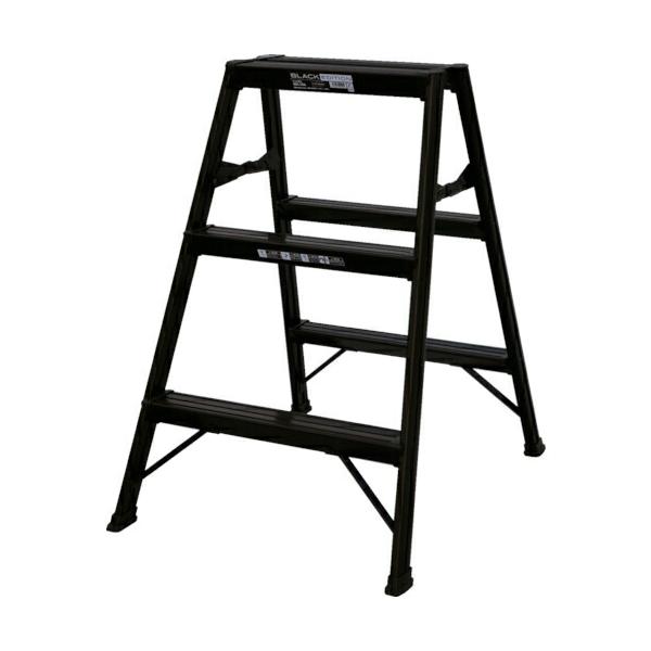 [特長]●空間になじむオールブラックタイプです。[用途]●店舗什器など様々なシーンで。[仕様]●最大使用質量(kg)：130●天板高さ(m)：0.79●天板寸法(mm)：370×192●段数(段)：3●踏ざん踏面幅(mm)：75●色：ブラッ...