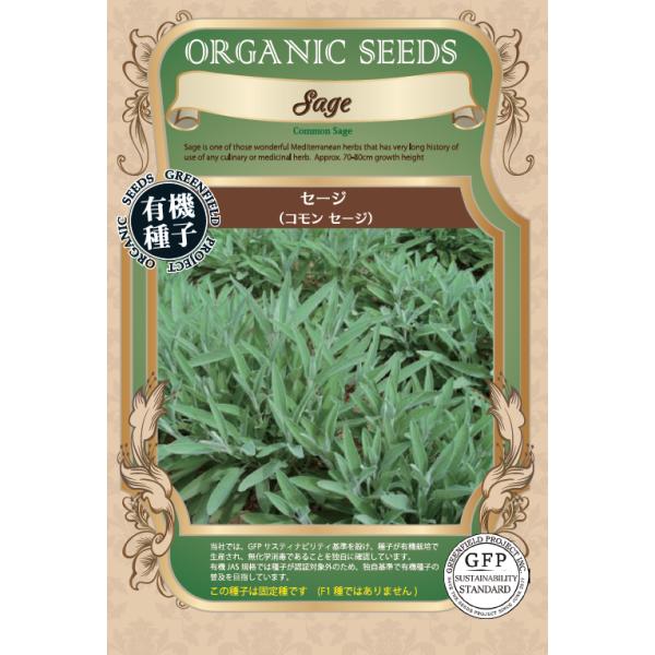 コモンセージ 種 ハーブ オーガニック 有機種子 固定種地中海原産のセージは、ヨーロッパでは古くから食用・薬用として愛用されているハーブです。葉は生のまま使ったり、加熱して香りを抽出したり、葉を乾燥させてハーブティーにしたりと使用方法の多い...