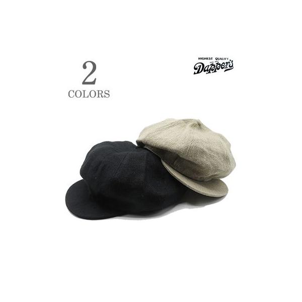 Dapper's ダッパーズ リネンツイル|クラシカルキャスケット『Classical Casquette TypeB』【アメカジ・ワーク】1793B