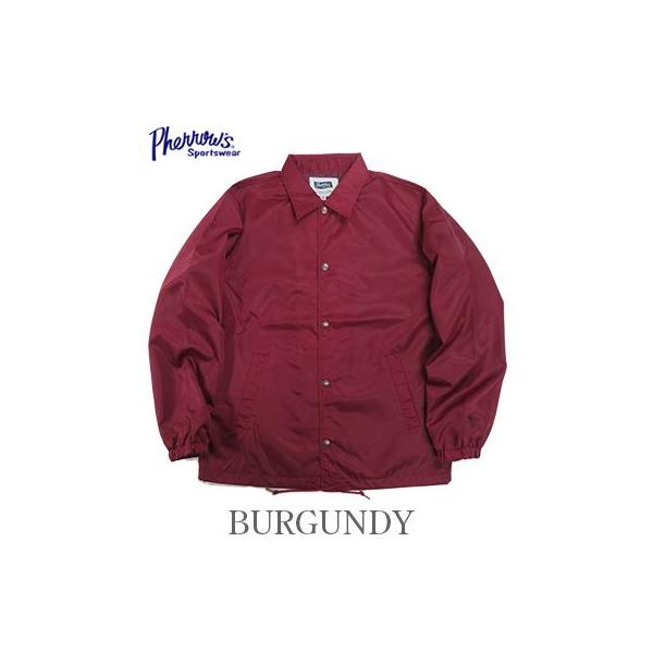 フェローズ ナイロン コーチジャケット 無地 PHERROW'S NYLON COACH JACKET 24S-PNCJ1 :24S-PNCJ1:ORGAN - 通販 - Yahoo!ショッピング
