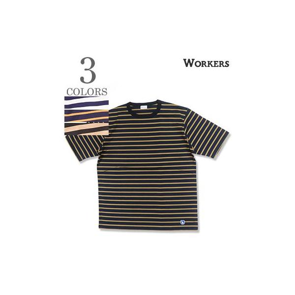 WORKERS ワーカーズ 半袖|クルーネック|ボーダーTEE『Border T, Short Sleeve』【アメカジ・カレッジ】26s-6-border-ss