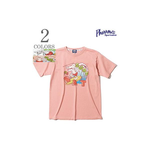 PHERROW'S フェローズ 半袖|プリントTシャツ『SURF RAT SST』【アメカジ・カレッジ】26S-PT4