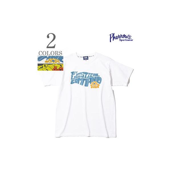 PHERROW'S フェローズ 半袖|プリントTシャツ『1st LOGISTICAL COMMAND SST』【アメカジ・ミリタリー】26S-PT6