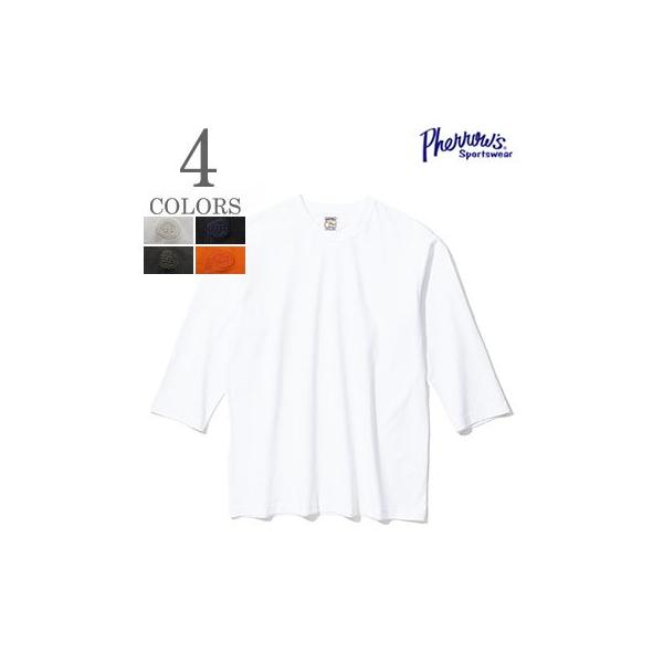 PHERROW'S フェローズ 七分袖|無地|セットインスリーブ『Three-quarter sleeve T-shirt』【アメカジ・カレッジ】26S-PTQS