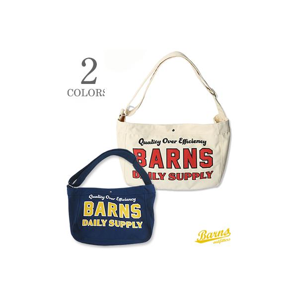 BARNS バーンズ コットンキャンバス|ショルダー|ニュースペーパーバッグ『Newspaper Bag』【アメカジ・バッグ】BR-26394