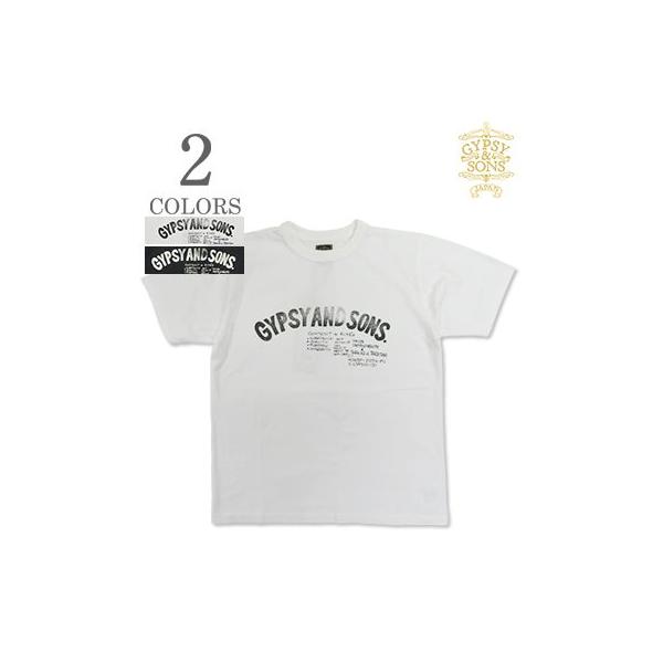 GYPSY＆SONS ジプシーアンドサンズ 半袖|空紡糸|リサイクルコットン|プリントTEE『G&amp;S BRAND LOGO TEE』【アメカジ・モーターサイクル】GS2549943