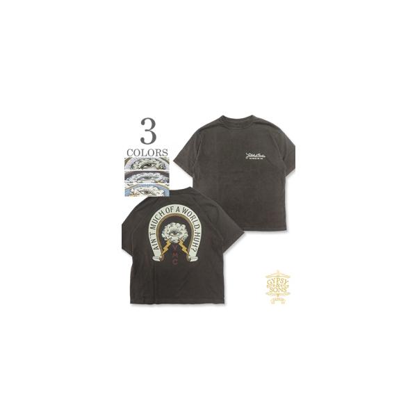 GYPSY＆SONS ジプシーアンドサンズ 半袖|空紡糸|リサイクルコットン|プリントTEE『V.M.C. RODEO PRINT TEE』【アメカジ・モーターサイクル】GS2549951
