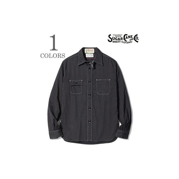 SUGAR CANE FICTION ROMANCE シュガーケーン 長袖|ウォバッシュストライプ|ワークシャツ『8.5oz. WABASH STRIPE WORK SHIRT』【アメカジ・ワーク】SC29585
