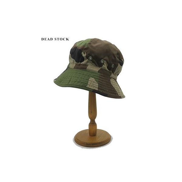 DEAD STOCK デットストック コットンヘリンボーン|CCE Camo|ブッシュハット『French Army HBT Bush Hat』【アメカジ・ミリタリー】UDW484