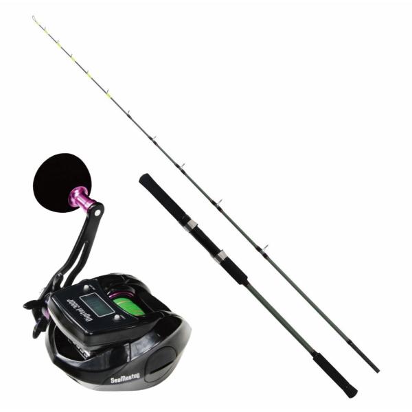 ロッドおり釣具 船竿 オーシャンバリュー 船タコ 165全長…約165cm仕舞寸法…約108cm継数…2自重…約172g先径/元径…約1.7mm/約9.0mm（リールシート上部）適応錘負荷…30〜100号リールSeaMastug Digit...