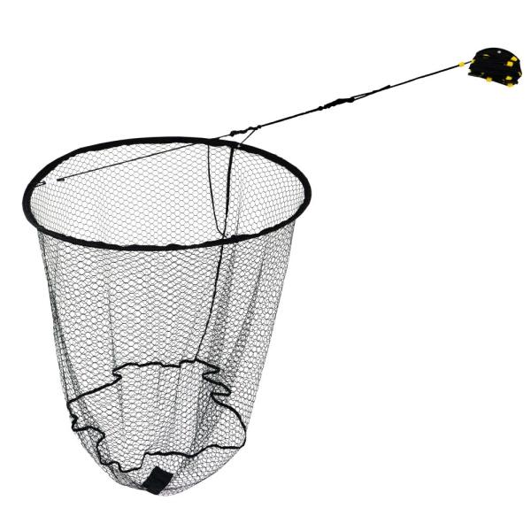 足場の高い堤防や潮位変化の激しいエリアでのランディング（魚の取り込み）に最適な頼れるアイテム。ネット直径80cmの大口径設計で、大型青物にも余裕で対応します。ロープ長は約10mあり、高所からでも確実に魚を取り込むことが可能。さらに、タモのフ...