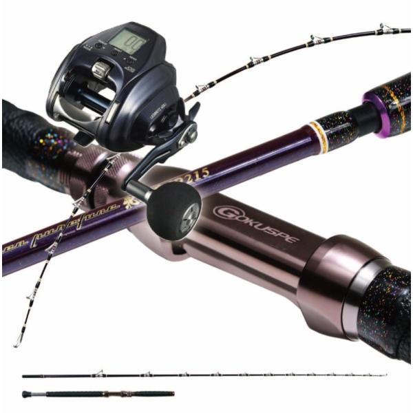 北海道独特の釣りのバケ。そのバケを使った釣りにマッチするロッド＆リールのセットを用意しました。ロッドはゴクスペブランドのグラスソリッドブランクの「3代目無限ピュア船 北海道SP」。リールはダイワの「 25 レオブリッツ 400J 右ハンドル...