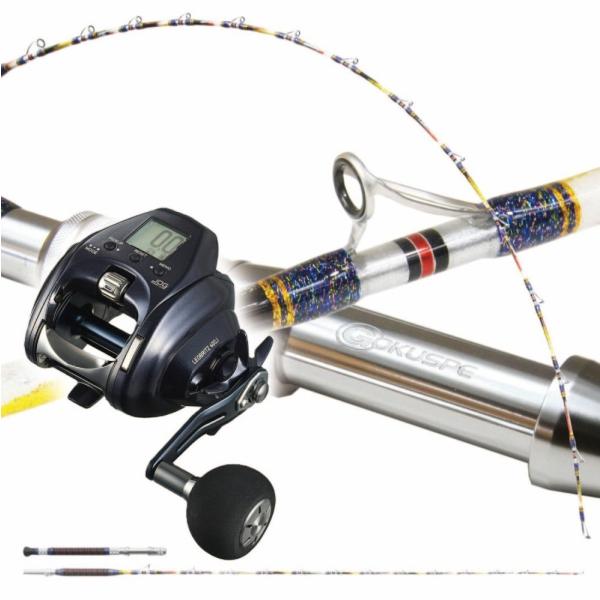 ■ゴクスペ×おり釣具 限定カラー 6代目ゴクスペシャル バージョンS 240-60＆ダイワ 25 レオブリッツ 400J 右 セット(ori-funeset713)<br><br>しなやかな曲がりとグラスソリッド＆総...