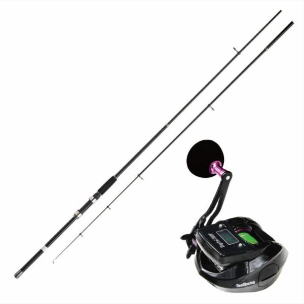 携帯性やロッドの全長にこだわる船釣りファンにおすすめのセット。振り出し式の船釣り専用竿とデジタルカウンター付きの小型両軸リールがセットになっています。リールには小物〜中型魚に使いやすいPEライン２号が200mすでに巻かれていますので、仕掛け...