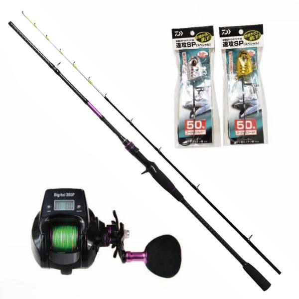 船からのタチウオ釣りの中でも関西を中心に人気の高いテンヤタチウオの釣り向けのセット。この釣りの繊細さとダイナミックさを味わえるロッドアクションの「QUEEN CORAL 船タチウオテンヤ竿 SILVERD TENYA TACHIUO」とリー...