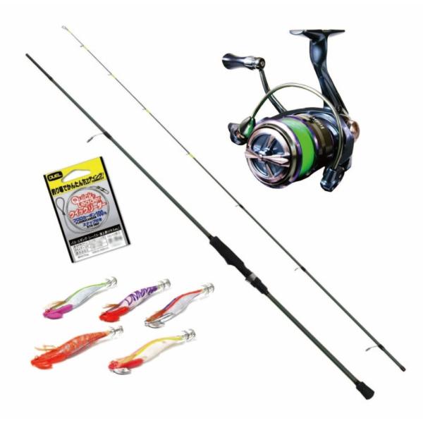 船からのアオリイカ釣り狙いといえばボートエギング。ボートエギングを始めたい人にうってつけのロッドとリールのセットです。ロッドはボートエギングに求められる基本性能を満たしたおり釣具オリジナルの「オーシャンバリュー ティップラン 6.8ft M...