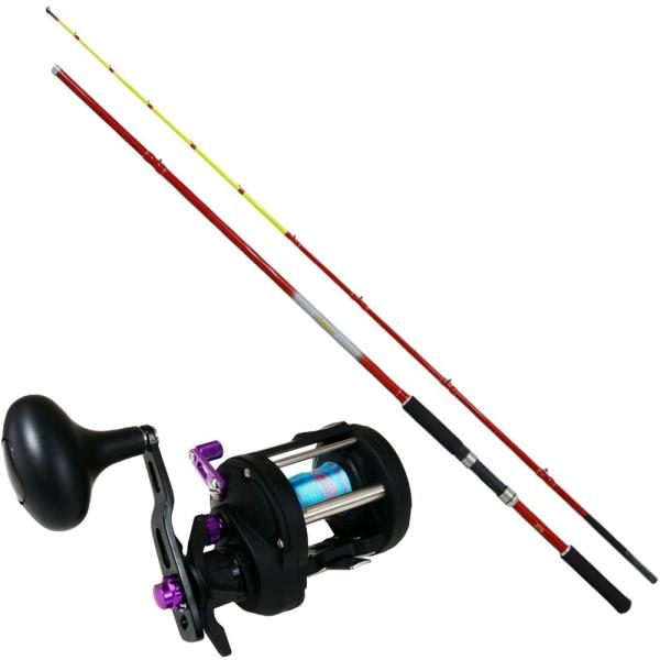波止際での探り釣り、船タコのどちらでも使えるタコ釣り入門セットです。リールにはPEラインがセットされているので、そのままご使用いただけます。リールはPE２号巻きか、PE８号巻きをお選びいただけます。釣って楽しい、食べておいしいタコ釣りを始め...