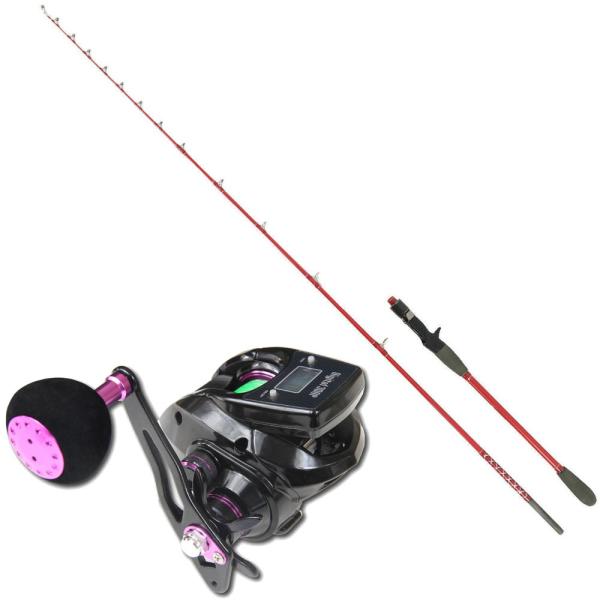 誘いとかけた後のタフさが重要なエギタコ釣りに最適なロッドと、デジタルリールをセットにしました。リールにはPE2.0号が約200m巻かれているので、仕掛けを準備すればすぐに釣りに行けます。明石船タコ釣りでも使える船タコセットです。