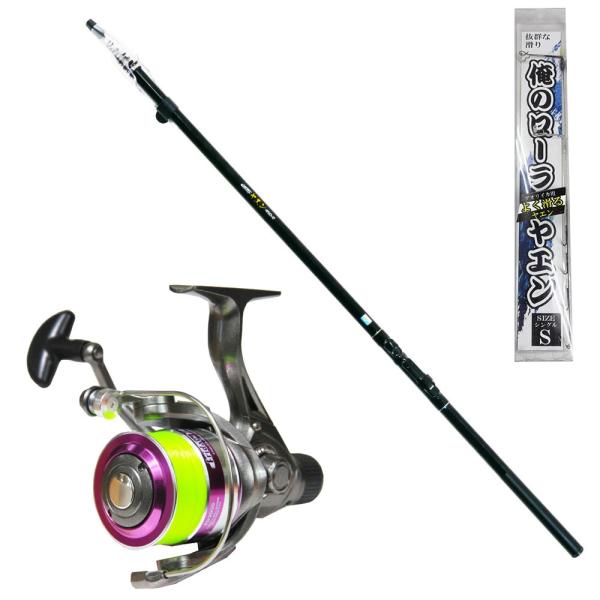 おり釣具オリジナルの振り出し仕様の本格ヤエン竿と、イカの当たりを音でしっかり伝えてくれるヤエン釣り専用リールにローラーヤエンをセットにしました。イカとの絶妙な駆け引きが病みつきになるヤエン釣りぜひお楽しみください。