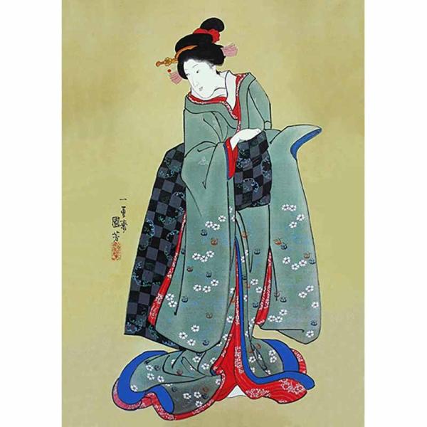 歌川国芳　(画像はページ下部でご確認ください。)1.振袖美人図