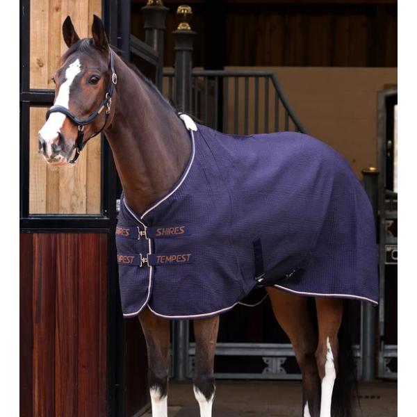 暑い日も寒い日も！薄馬着 サマーラグ ワッフルの登場です。このラグは気候が不安定な時期に最適で、そして驚くべきことに厚馬衣のアンダーやクールセンサーにもマルチに活用できます。ラグの生地はワッフルタイプなので馬体に密着しないため、蒸れにくいで...