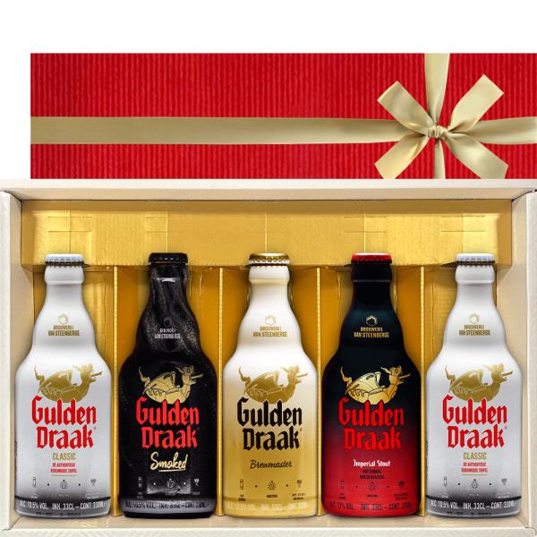 高品質なベルギービール５本セット。２種類のタイプのビールをお楽しみ頂けます。醗酵にはボルドーワイン酵母を使用し、シングルモルトウイスキーの樽で約6ヶ月長期熟成させた特別醸造ビールです。●グーデンドラーク ブリューマスター（330ml）GUL...