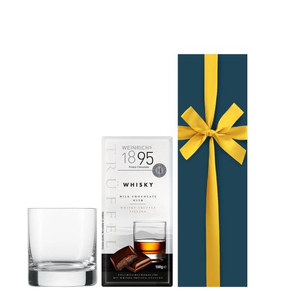 【発売日：2021年05月21日】ドイツのウィスキーグラスとチョコレートの組み合わせ。高品質でスタイリッシュなギフトセットです。●ウィスキーグラス「ショット・ツヴィーゼル」PARIS パリ オールドファッショングラス "SCHOTT ZWI...