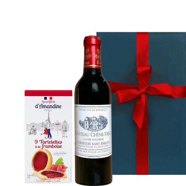 【発売日：2021年08月25日】人気の定番商品をセットにいたしました！フランス・ボルドーの赤ワインは飲みやすいハーフボトルサイズ。甘酸っぱいラズベリークッキーとの組み合わせです。●ワイン（辛口/375ml）フカール・エ・フィス「シャトー・...