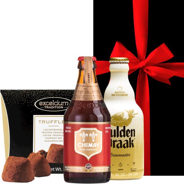 ●ギフトのおすすめポイントベルギーで有名な「シメイ」と「グーテンドラーク」のクラフトビールと、 くちどけなめらかなトリュフチョコレートの詰め合わせ。● 「シメイ レッド 」（330ml）トラピストビールと呼ばれる、世界で14ヵ所のみの修道院...