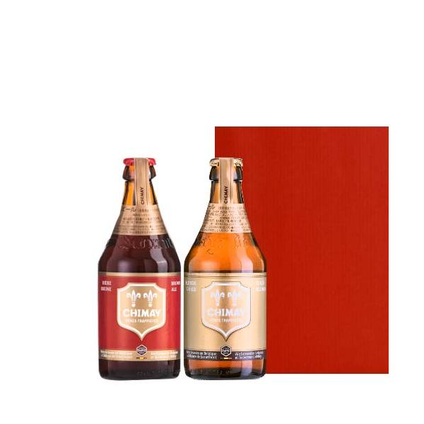 【発売日：2020年07月07日】ベルギー産ビール330ml×2本の詰め合わせギフトセット● 「シメイ レッド 」（330ml）トラピストビールと呼ばれる、世界で14ヵ所のみの修道院ビールの中のトップブランド。赤みを帯びた濃いブラウン。カラ...