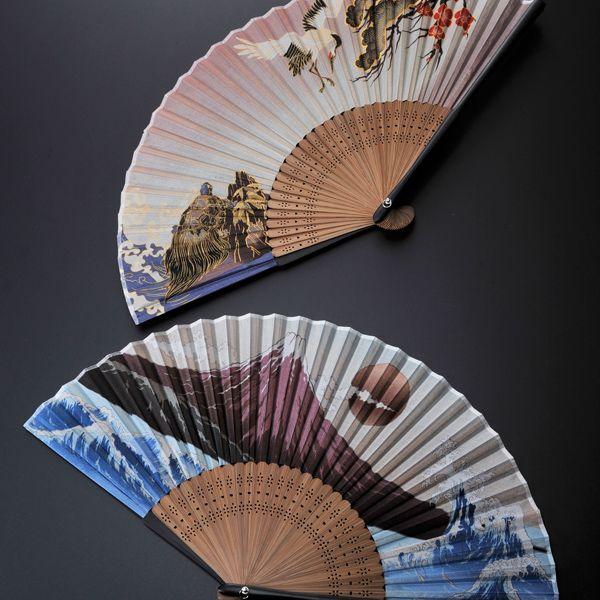 【発売日：2014年04月01日】暑さ対策グッズ 名入れ ギフト LXX My扇子 日本絵画風 / プレゼント 扇子 誕生日 男性 夫 お土産 記念日本絵画風のデザインで　外国人の方への贈り物にも喜んでいただけそう■扇子■全長：210ｍｍ■...