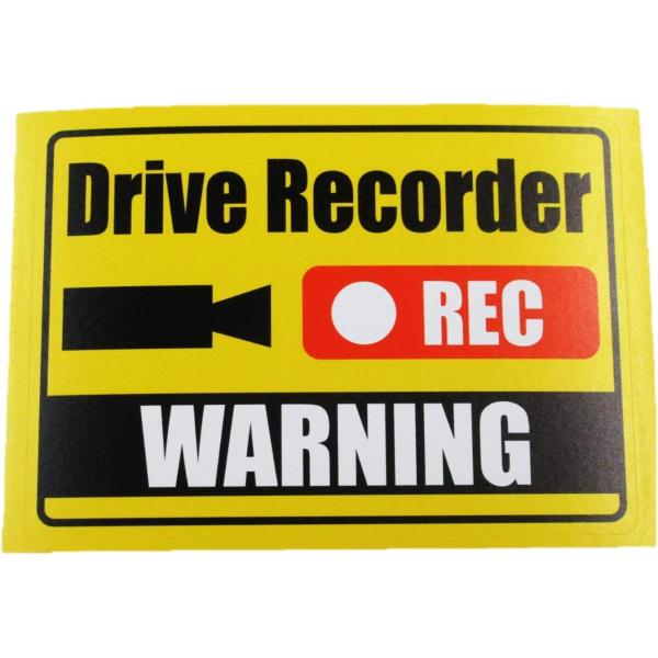 ドライブレコーダー録画中 英語バージョン のシール・ステッカーです。シール・ステッカータイプなので簡単に設置、取り外し可能です。車体に貼り付けて、後続車の危険運転や煽り運転への抑止効果につながります。また、ダミーとしても使用頂けます。運転中...