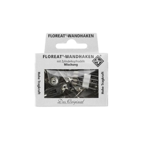 おしゃれで機能的な壁掛けフック♪フロリートウォールフック ニッケルは、アンティークフレームなどをディスプレイする際にもよく映えるフロリートウォールフックはフックに開けられたガイド穴によって常に最適な角度に正確に打ち込むことが可能です。釘頭は...
