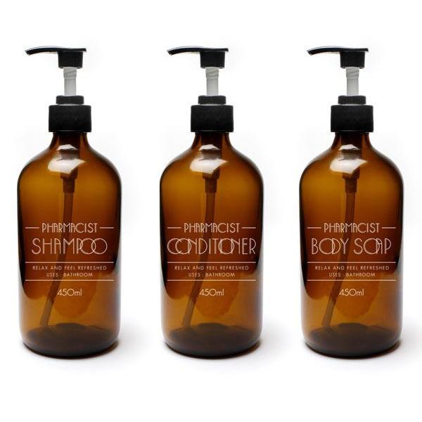 アンティーク調のおしゃれなディスペンサー ガラスボトル♪GOODY GRAMS ADD グッディグラムスアド PHARMACIST ファーマシスト ディスペンサー アンティーク調 シャンプーボトル コンディショナーボトル ボディーソープボト...