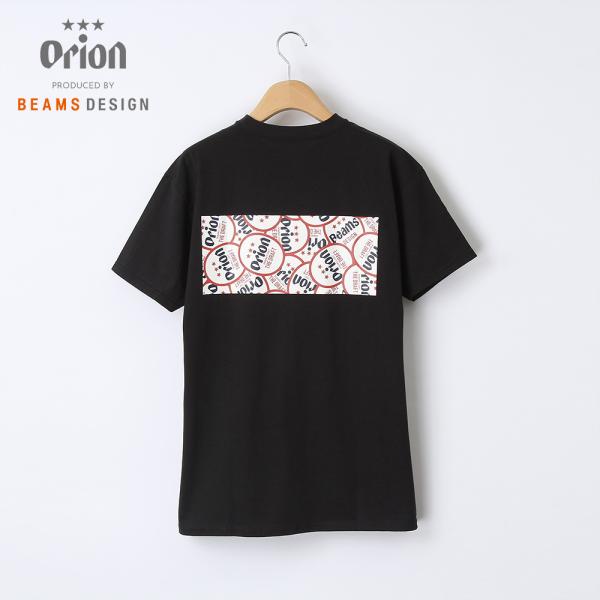 【Orion × BEAMS DESIGN】ORION PATTERN PRINT Tシャツ BLACKビールでの乾杯をもっと楽しく。シンプルで、遊び心のあるオリジナルデザインTシャツ■サイズ　S / M / L / XL