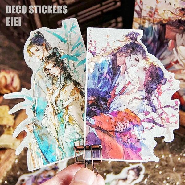 ◆平日16時迄のお支払いは当日出荷(土日祝を除く)特殊インク、凹凸立体感＆光沢感あり存在感抜群、珍しい古風人物シールセット100mm×100mm以内、使いやすい大きめサイズマスキングテープ素材、程よい透け感がすてき手軽にDIYをお楽しみ頂く...