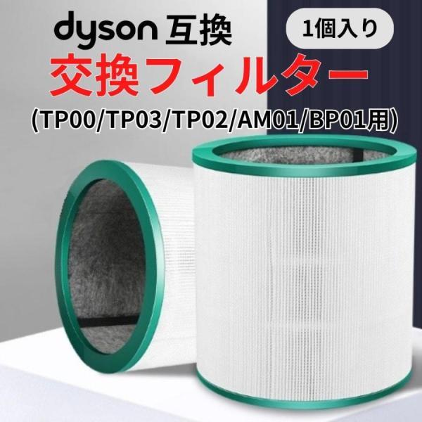 ※こちらの商品は純正品ではなく、互換品になります。【対応機種】ダイソン Pureシリーズ品番：TP00 TP02 TP03 AM11 BP01【材質】HEPAマイクログラスファイバーをプリーツ状に200回以上折った高密度フィルターで、アップ...