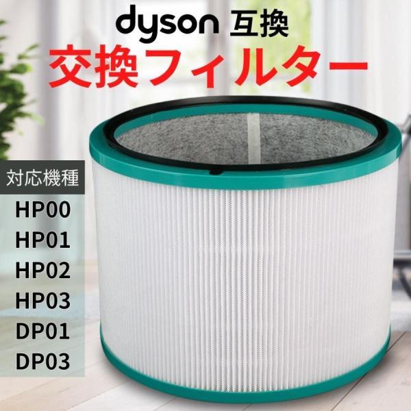 ※こちらの商品は純正品ではなく、互換品になります。【対応機種】ダイソン Pureシリーズ品番：HP00 HP01 HP02 HP03 DP01 DP03【材質】HEPAマイクログラスファイバーをプリーツ状に200回以上折った高密度フィルター...