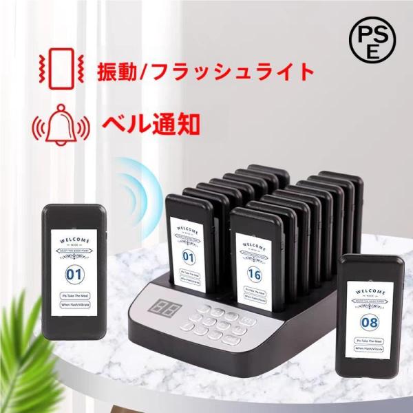 ここまでご覧いただき、ありがとうございました。レストラン、カフェ、ファーストフード、フードコートなどで使用されているお客様を呼び出すシステムです。人件費削減やサービス向上にお役立て頂けます♪ブザー停止ボタン搭載の為、お客様に不快感を与えませ...