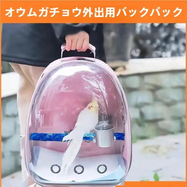 鳥用 リュック お出かけ 外出 通気 持ち運び便利 止まり木付き 組み立て簡単 ケージ バッグ インコ 鳥 かご 移動 ペット オウム 病院 旅行