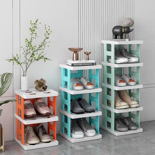 【省スペースシューズラック】シューズを垂直に保管することで、より小さいスペースでより多くの靴を置くことができ、ブーツやハイヒール、スニーカーを置くことができます。 従来の靴収納方式と比べ、スタンドシューズラックは多くのスペースを節約できます...