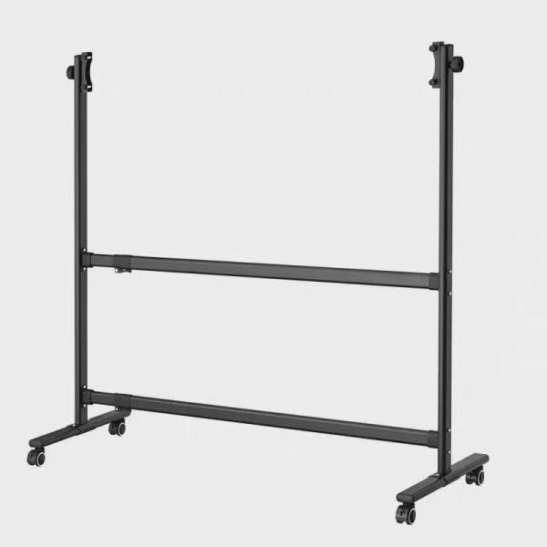 【 モバイル サポート 】 - モバイル サポートには 4 本の柱が付属しており、サポートを簡単に移動できます。2 つの車輪にはロック システムが装備されており、必要に応じてブラケットを所定の位置に固定できます。【耐久性と頑丈さ】当社の組み...