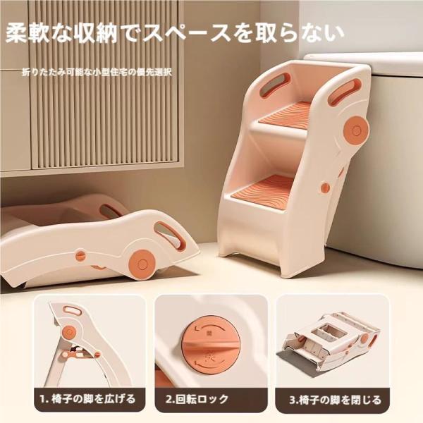 ■子ども用踏み台子供の手の届かない所に大活躍！自分ひとりで出来る喜びと成長♪■手洗い踏み台習慣を身につけるのに最適！軽いので洗面所に自分で運んで一人で手洗い♪■トイレ踏み台喜んでトイレトレーニング！踏み台があれば一人でもトイレに行ける♪■大...