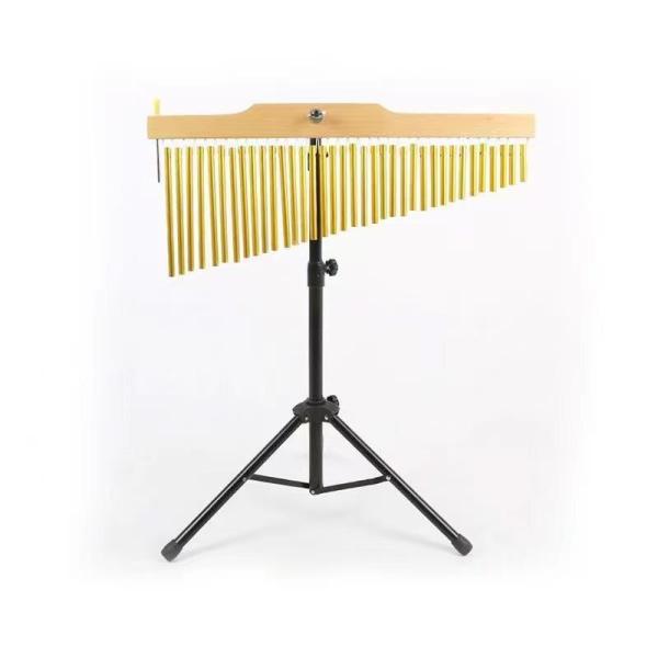サイズ：39.2cm*5.5cm*26.2cm 重量：0.85kg（人工測量ですので、多少の誤差が生じる場合がございます。）遊びやすい：木製の棚に固定され、テーブルの上に置くことができ、遊ぶのは簡単です。指や付属のスティックで鳴らして、美し...