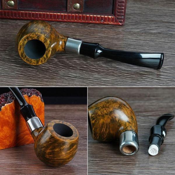 持ち運びやすいし省スペースで、分解型で清掃時は自由に取り外して、風通しも良いし、これでしっかり洗浄できます●素　材:木製●サイズ(約):全体の長さ:141mm、吸い口:75mm、鉢の深さ:32mm、鉢の直径:36mm、内径:20mm※PC環...