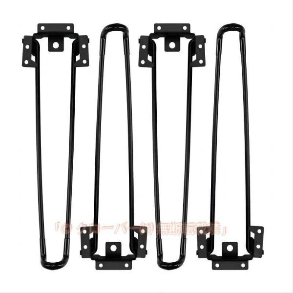 ● 折りたたみテーブル脚：ストッパーが付いているので、立てると自動的に脚がロックされ、使わない時はコンパクトに折りたためるので、収納にとても便利です。● 素材：脚は耐久性に優れた金属鉄製で、黒色粉体塗装[防錆、耐食性]が施されており、長期間...