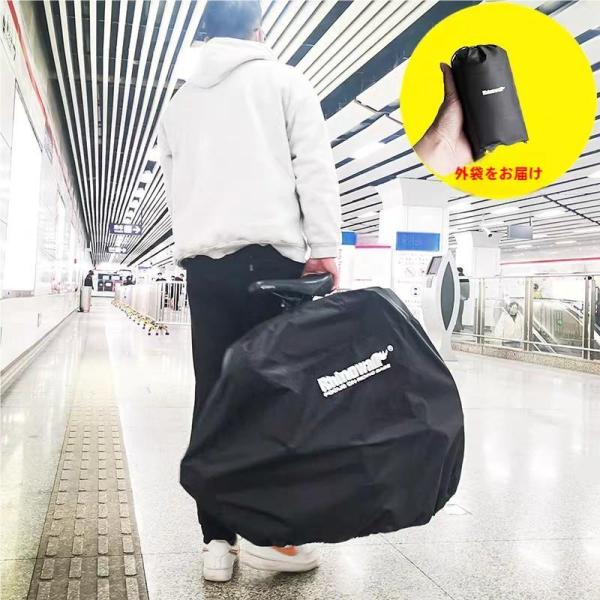 輪行バッグ ロードバイク 16インチ 20インチ 自転車 バッグ 輪行袋 キャリーバッグ 折りたたみ 持ち運び