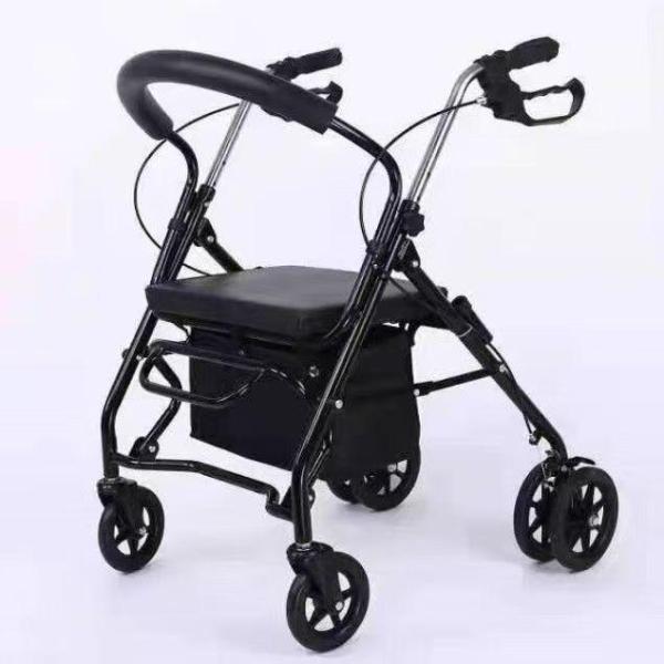 YLOVABLE シルバーカー 座れる 軽量 シルバーカー コンパクト 高さ調節可 シルバーカー 軽量 年寄りの押し車 アシストウオーカー 自立歩行補助 折り畳み式 歩行