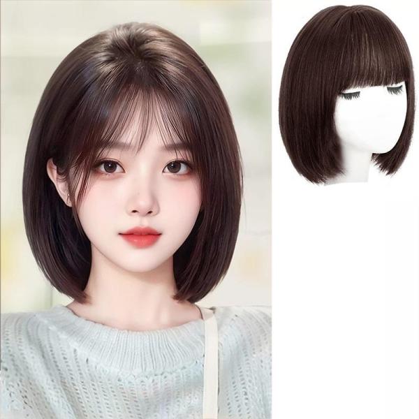 【商品状態】新品未使用【商品内容】100%人毛ウィッグ、専用ネット（無料付き）【サイズ-CM】フリーサイズ  前：11.5-13.5CM    後：37-42CM【商品特徴】人毛感覚の自然な髪質、軽量、長時間被っても疲れないフルウィッグです...