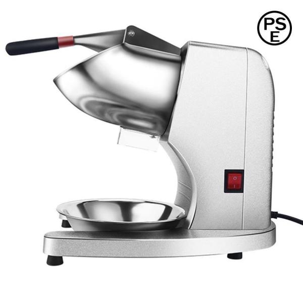 【楽々な電動式 操作簡単】簡単な操作のための電気（プラグイン）電源、シンプルなデザイン、いつでも働く準備ができています。効率の良いアイスクラッシャーを持ち込み、ダブル刃デザイン、1時間あたり最大95 kg のかき氷を粉砕します。電動かき氷器...